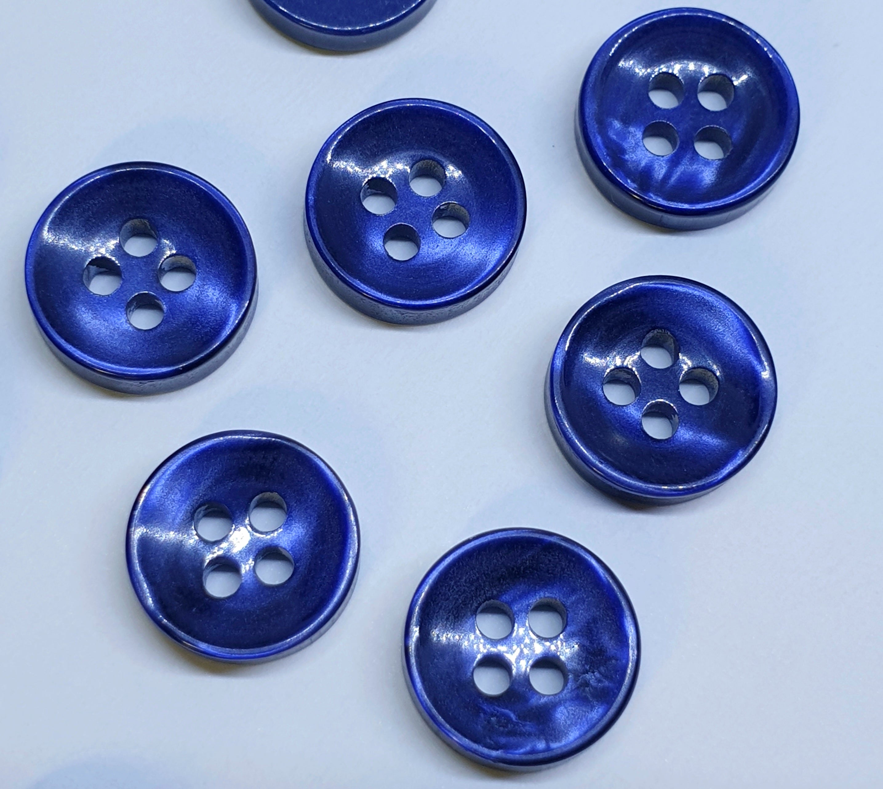 Small navy blue buttons store