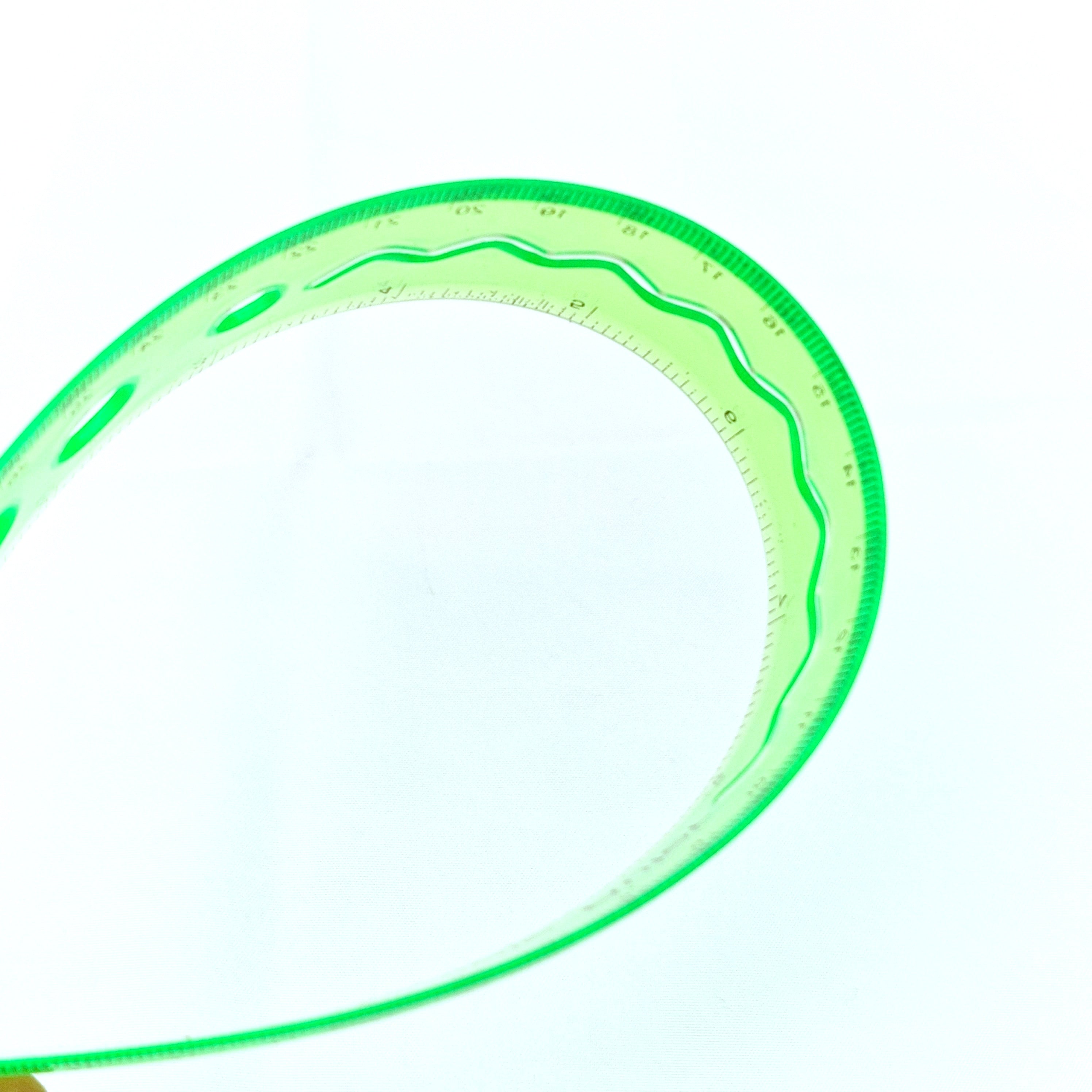 MajorCrafts Green 30cm 12inch Flexible Bending Ruler